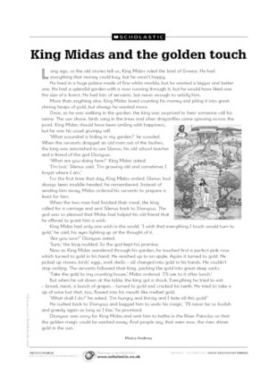 King Midas and the golden touch - Scholastic Shop
