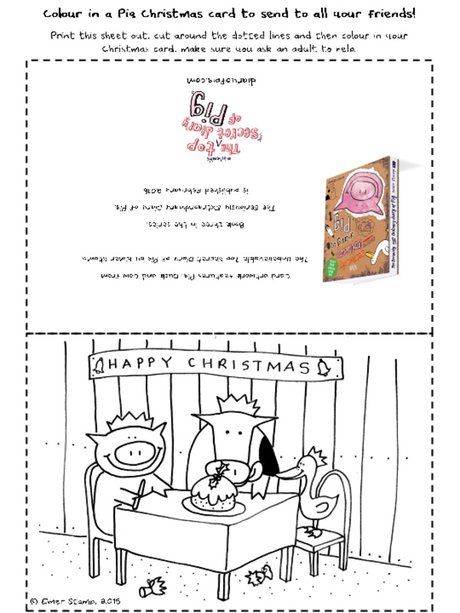 Scholastic Christmas: Emer Stamp’s Pig Christmas Card! - Scholastic UK ...