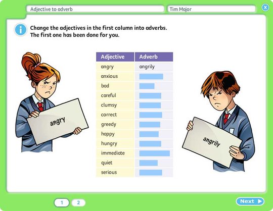Adjective to adverb - Scholastic Shop