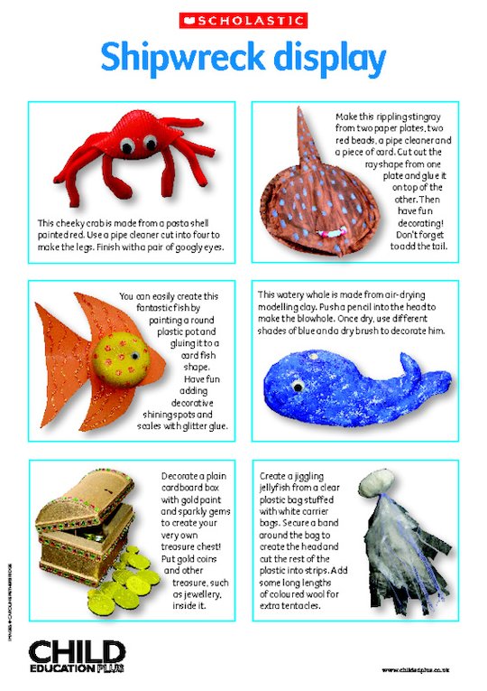 Create a classroom shipwreck display - Scholastic Shop