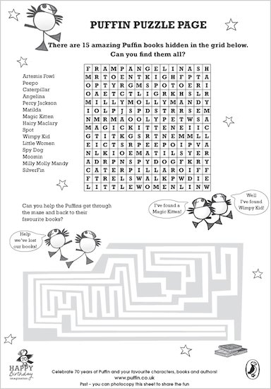 Puffin Puzzle Page - Scholastic Shop