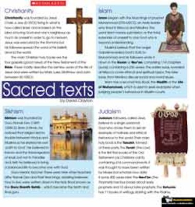 Sacred texts – Primary KS2 teaching resource - Scholastic