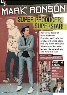 Mark Ronson. Super-producer, superstar! - Mary Glasgow Magazines