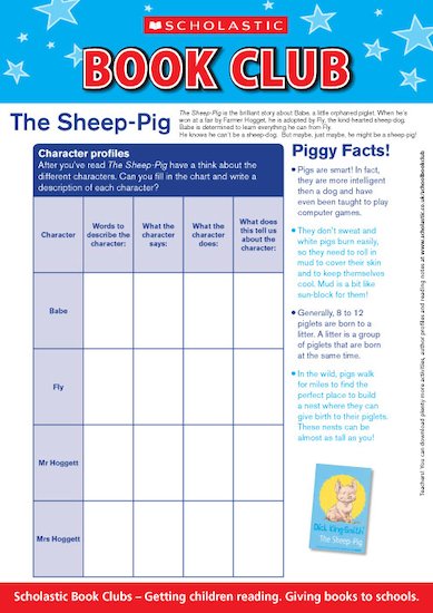 Sheep Pig Curriculum Activity - Scholastic Shop
