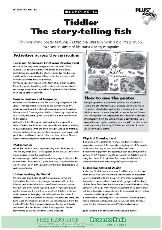 Tiddler: The story-telling fish – activities - Scholastic Shop