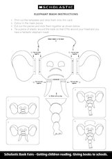 Safari Elephant Mask - Scholastic Book Fairs