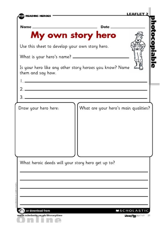 My own story hero – story planning - Scholastic Shop
