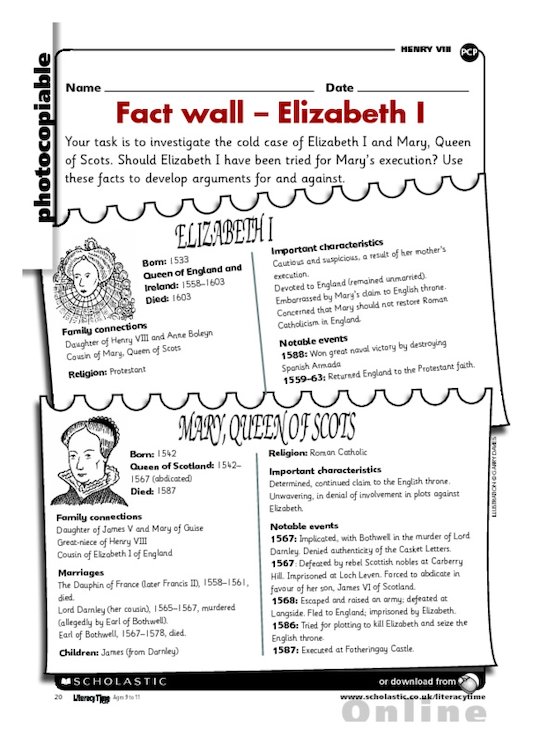 Elizabeth I and Mary, Queen of Scots – facts - Scholastic Shop