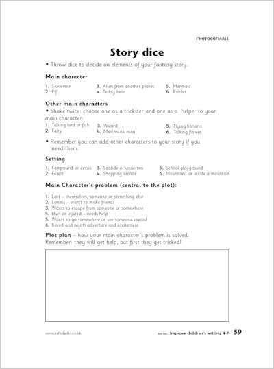 Story dice - Scholastic Shop