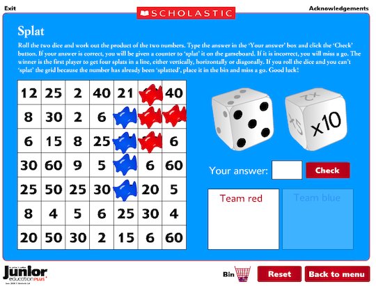 Daily times tables teasers – interactive games - Scholastic Shop