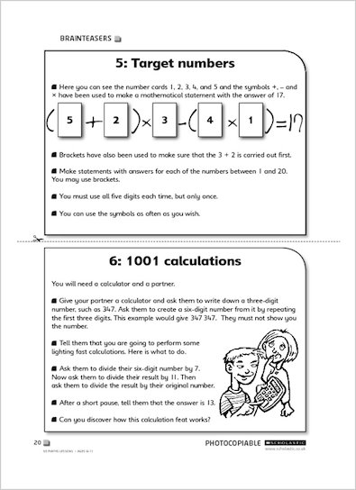 Target numbers - Scholastic Shop