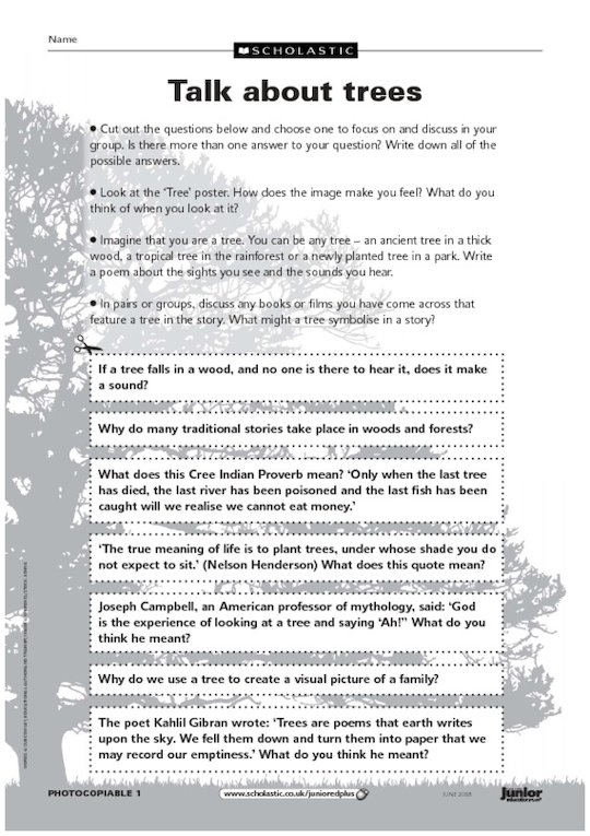 Talk about trees – discussion - Scholastic Shop