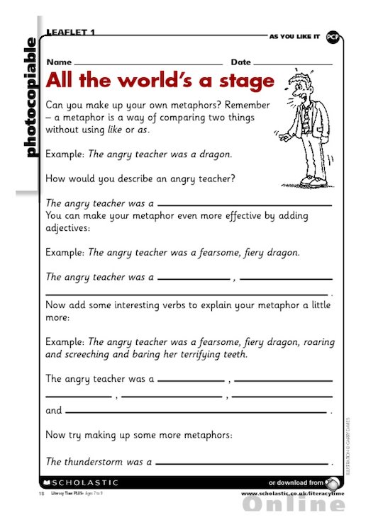 All the world’s a stage – metaphors - Scholastic Shop