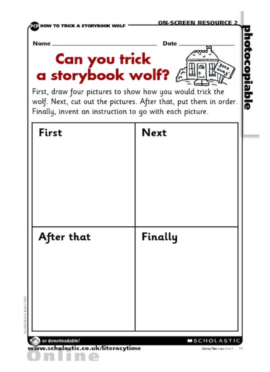 Can you trick a storybook wolf? (activity sheet) - Scholastic Shop