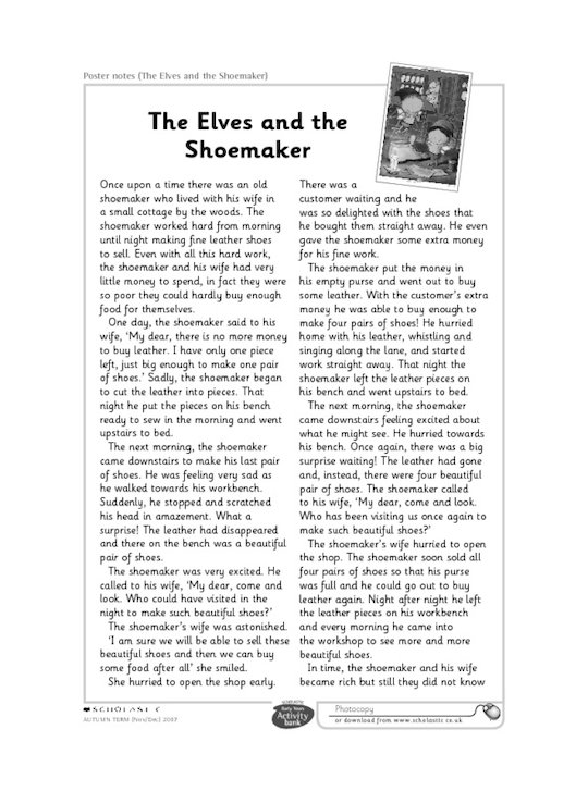 The Elves and the Shoemaker 1 - Scholastic Shop