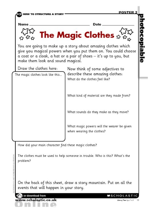 The Magic Clothes – descriptive language - Scholastic Shop