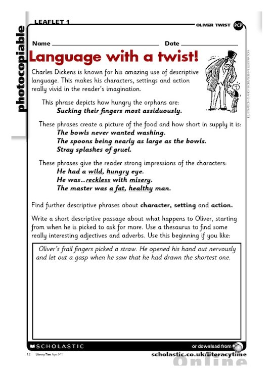 Language with a twist! – Charles Dickens - Scholastic Shop
