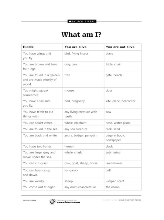 What am I? - Scholastic Shop