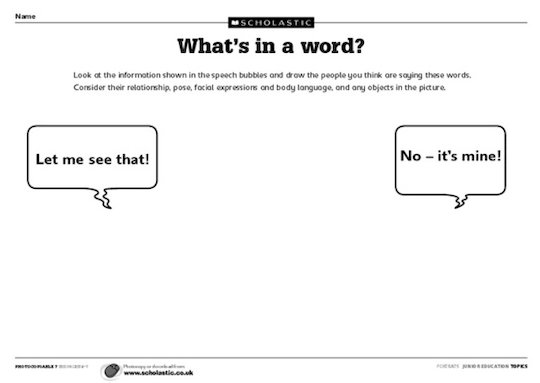 Portraits: What’s in a word? - Scholastic Shop