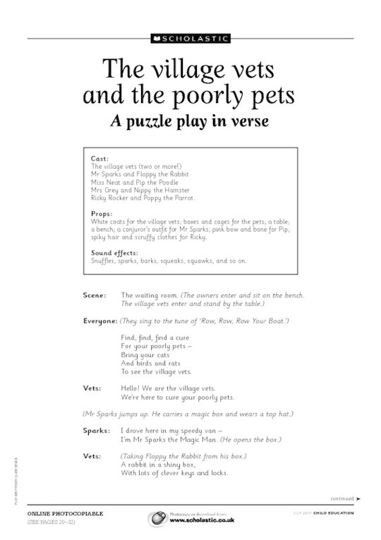 Vets and pets - Scholastic Shop