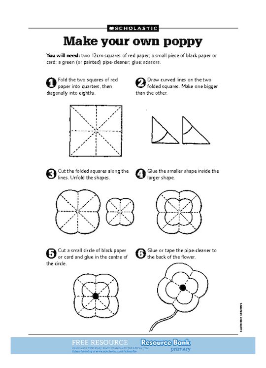 Make your own poppy - Scholastic Shop