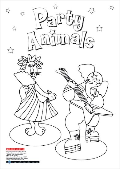 Party Animals Colouring - Scholastic Shop