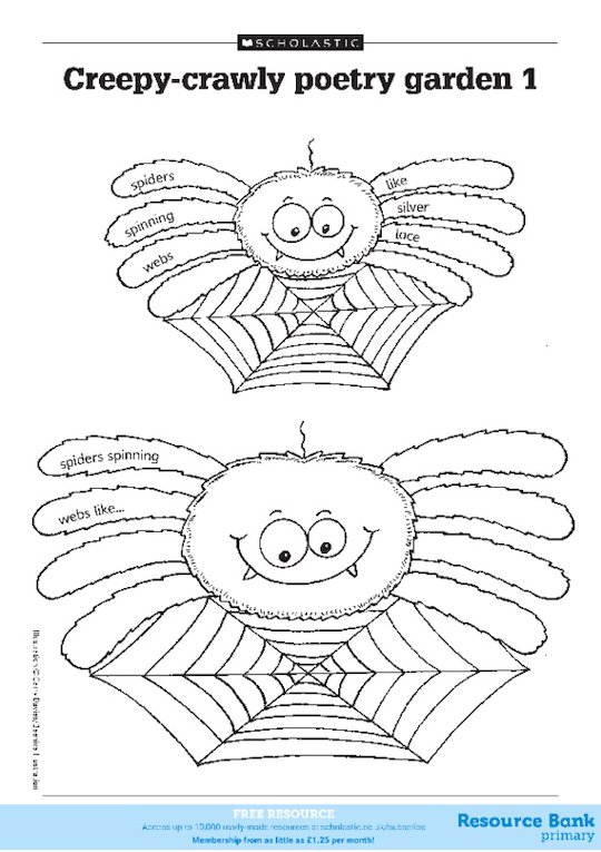 Creepy-crawly poetry garden 1 - Scholastic Shop