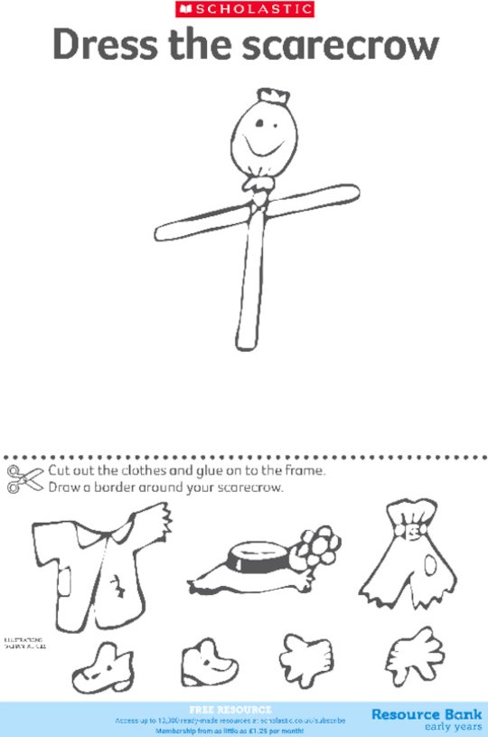 Dress the scarecrow - Scholastic Shop