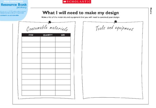 Create a toy: What I will need - Scholastic Shop