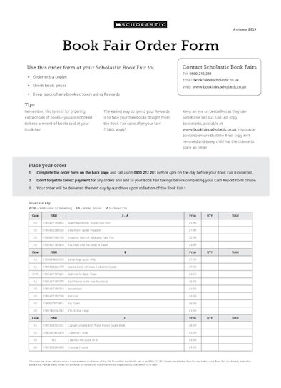 Free Resources – Everything you need for your Book Fair - Scholastic ...