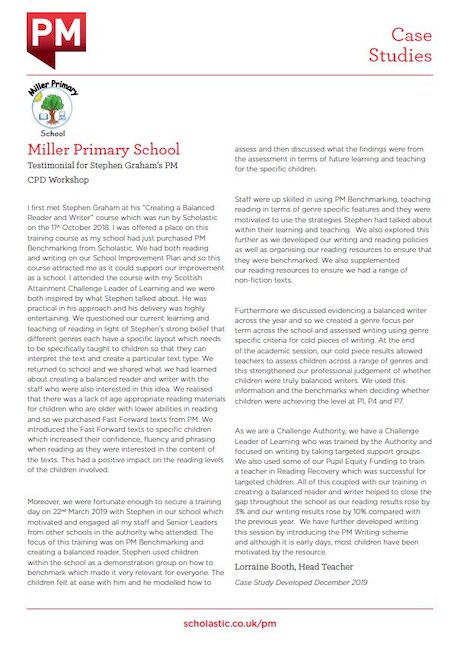 PM Case Studies - Scholastic Shop
