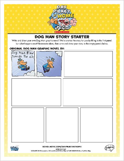 Dog Man Story Starter: Dog Man flew through the air - Scholastic Shop