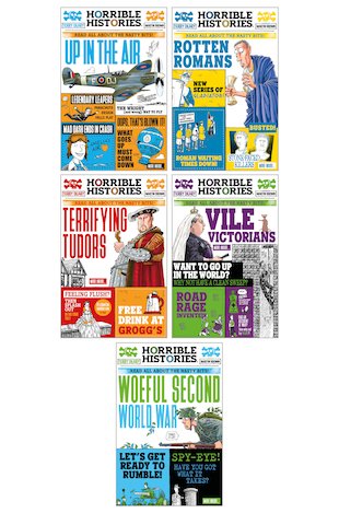 Horrible Histories Pack x 5 - Scholastic Kids' Club