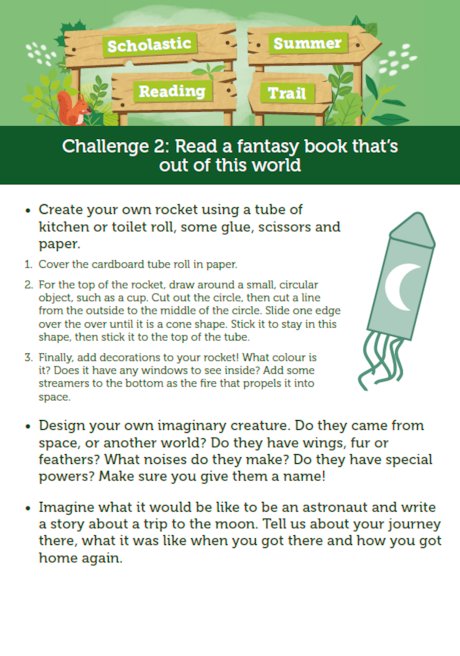 Scholastic Summer Reading Trail | Activities - Scholastic Shop