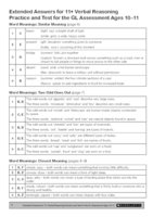 Pass Your 11+ GL Assessment Verbal Reasoning Extended Answers ...