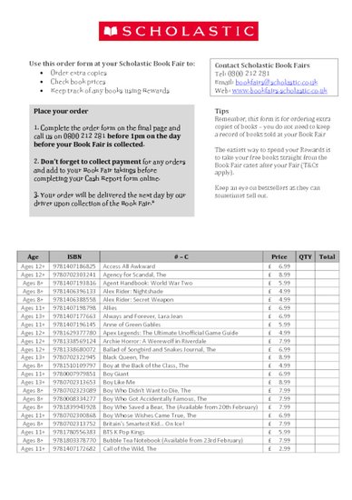 Free Resources – Everything you need for your Book Fair - Scholastic ...