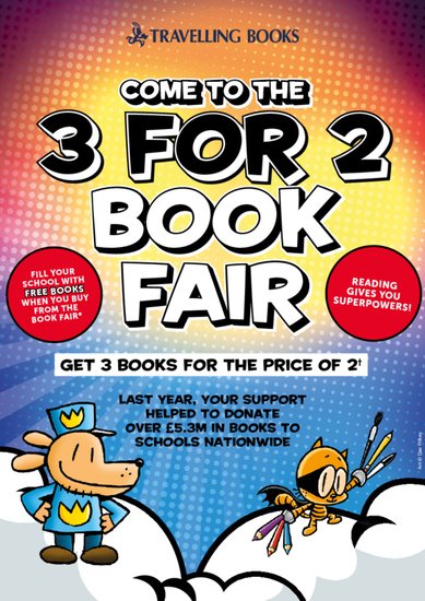 Travelling Book Fair 3 for 2 Poster - Scholastic Shop