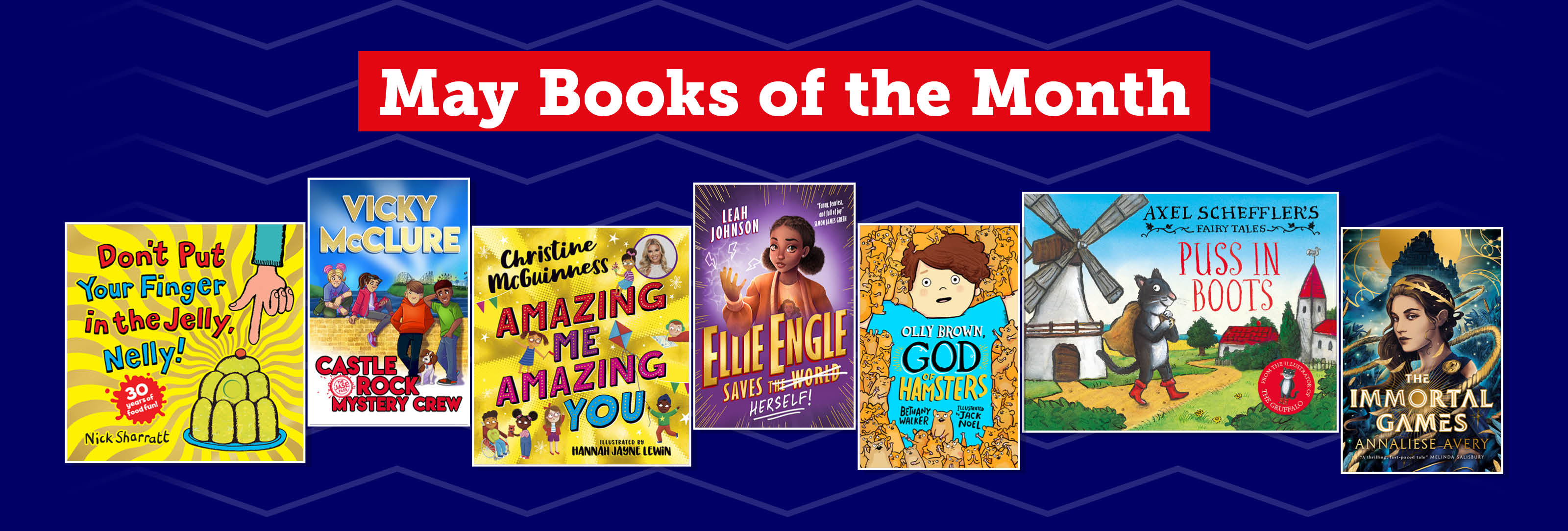 May Book of the Month Banner Lap - Scholastic Kids' Club