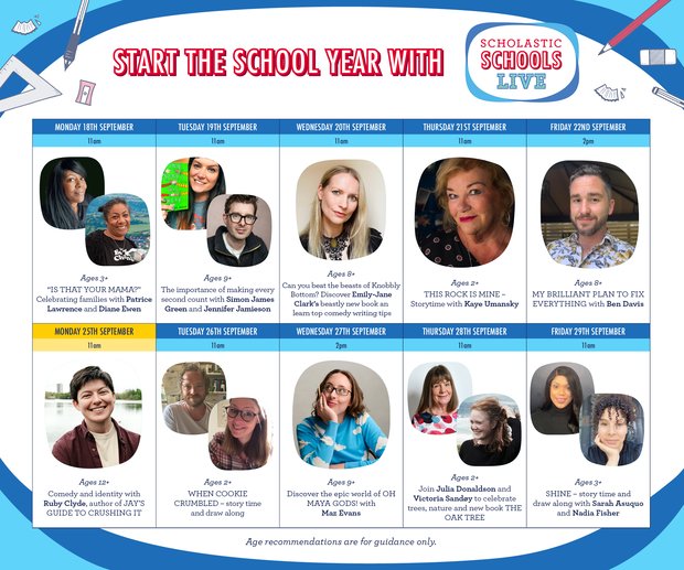 Scholastic Schools Live: Virtual reading events for Scholastic schools ...