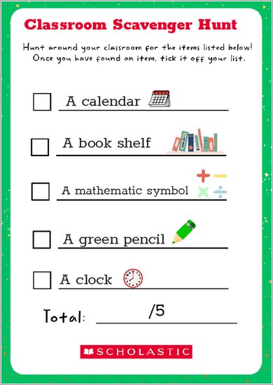 Christmas Scavenger Hunt - Scholastic Shop