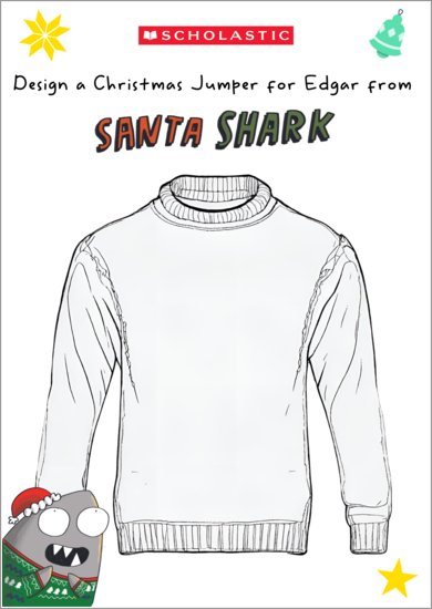 Santa Shark worksheet - Scholastic Shop